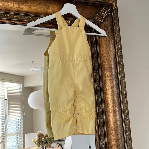 One Pieces | Vintage Yellow Baby Overalls | Poshmark